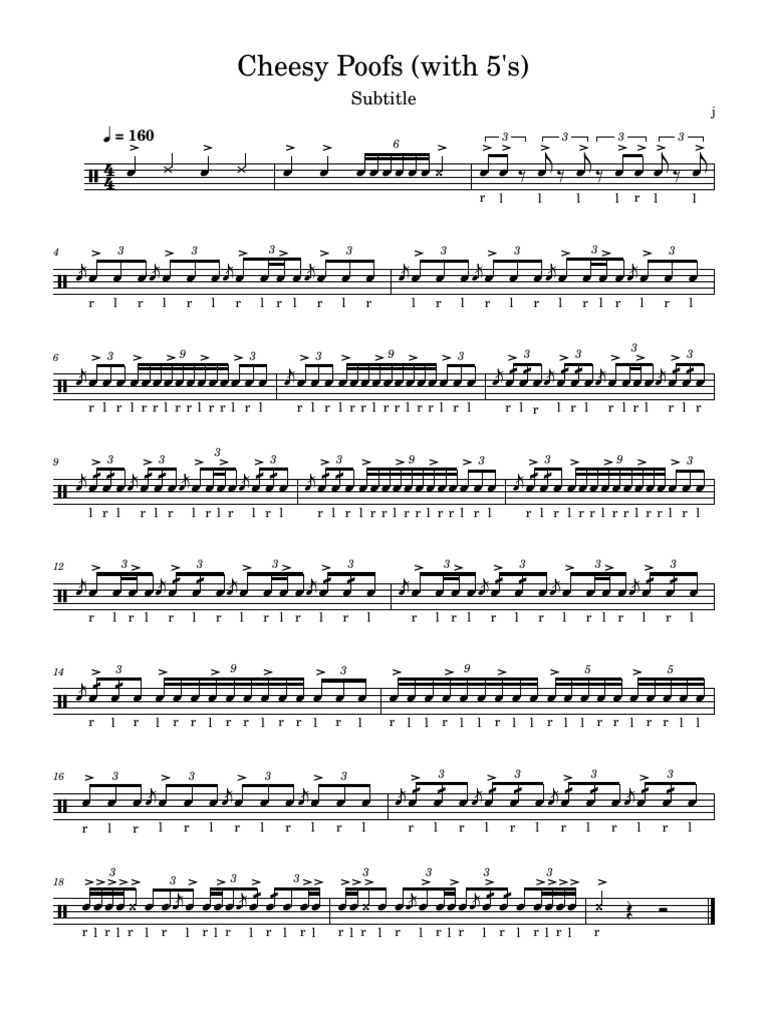 Cheesy Poofs With 5s | PDF