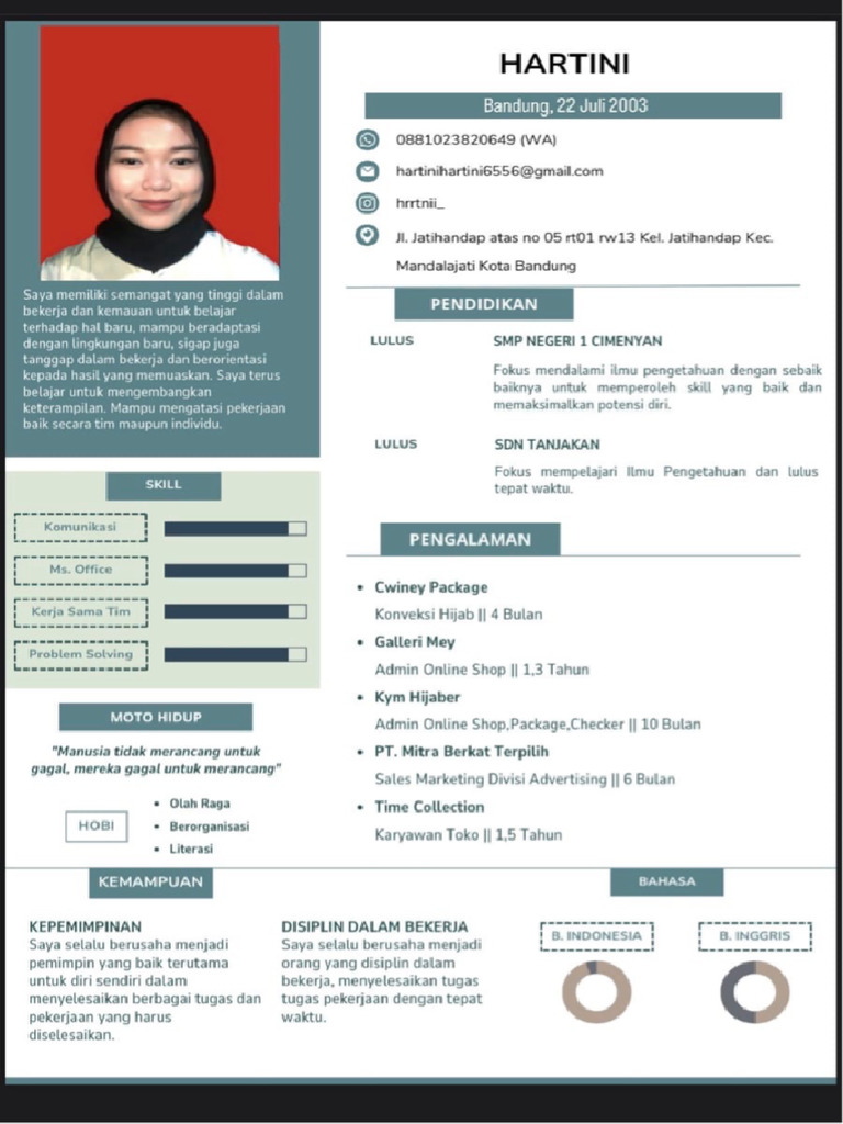 CV Hartini | PDF