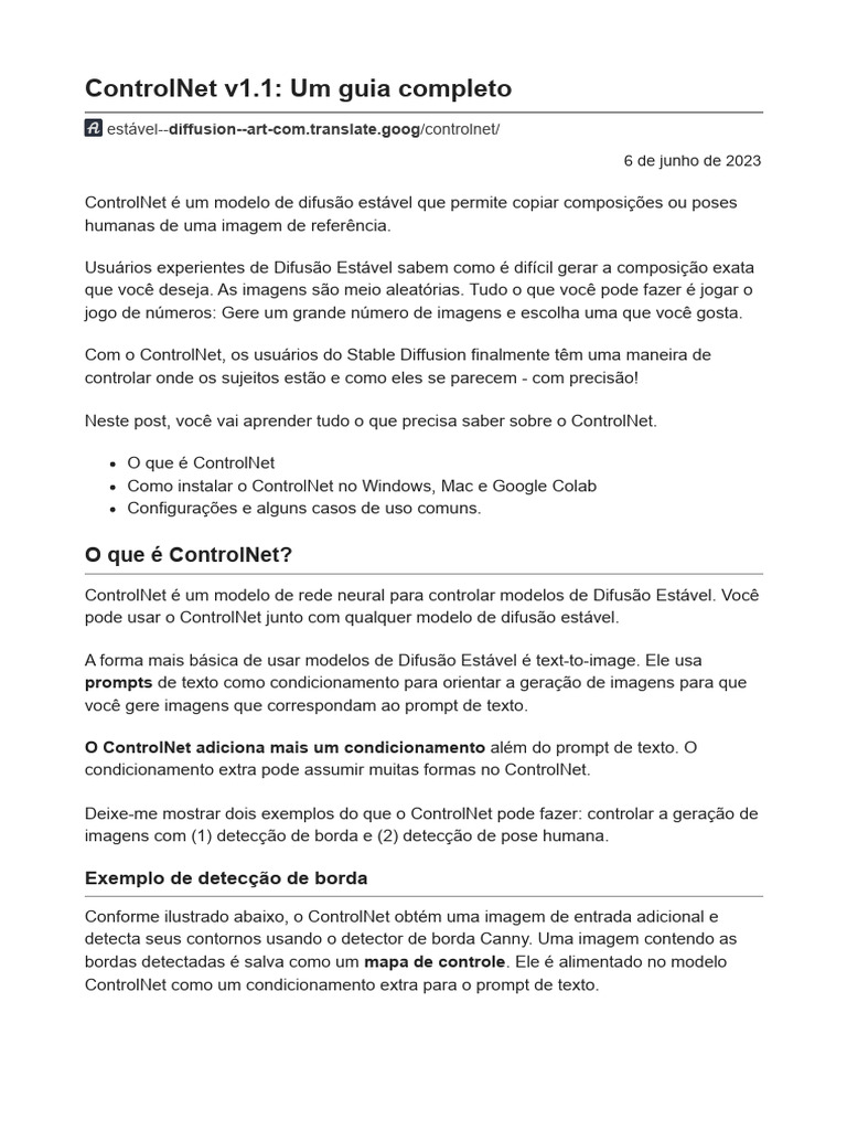 ControlNet v1.1 - A Complete Guide - Tradz | PDF | Segmentação de ...