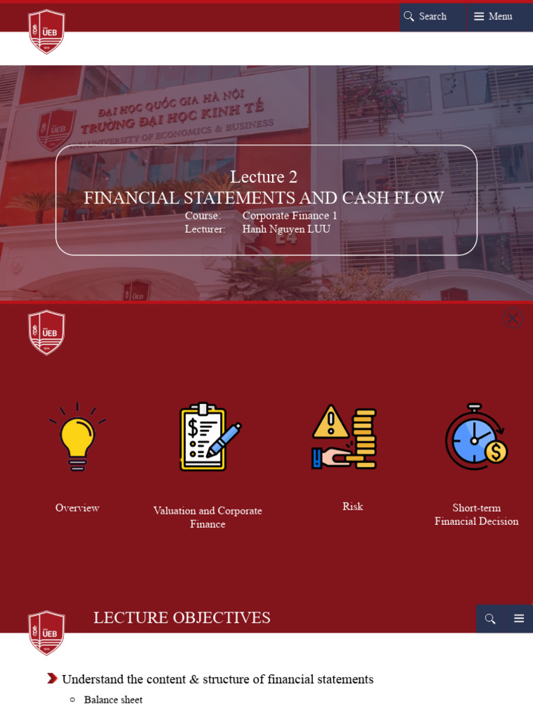 CF1 Lec2 Financial Statements | PDF | Free Cash Flow | Equity (Finance)