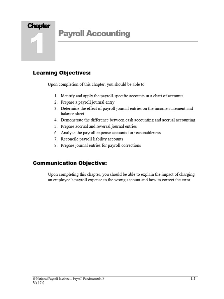 Payroll Accounting Journal Entries Guide | PDF | Debits And Credits ...