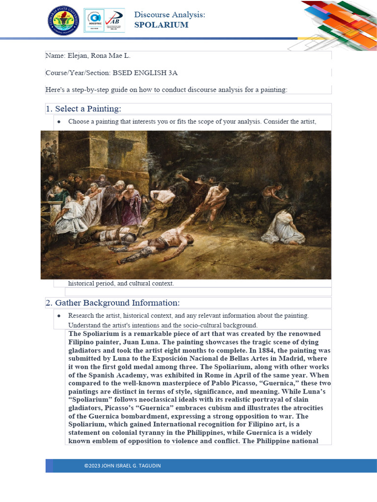 Spolarium by Rona Mae Elejan | PDF