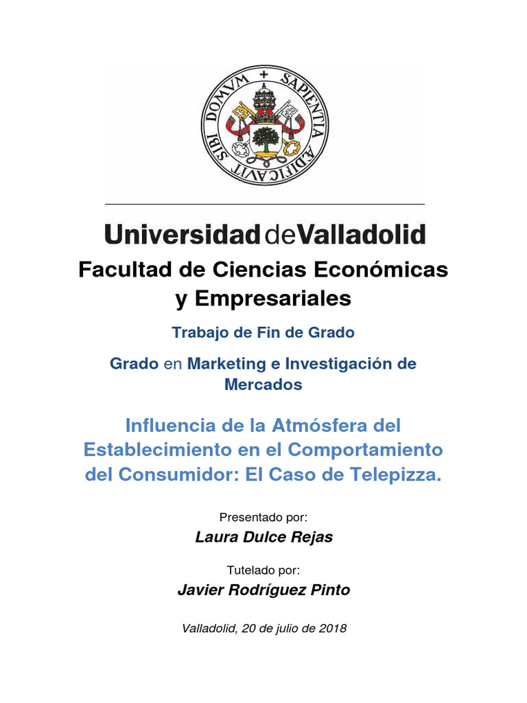 TFG e 640 | PDF | Marketing | La satisfacción del cliente