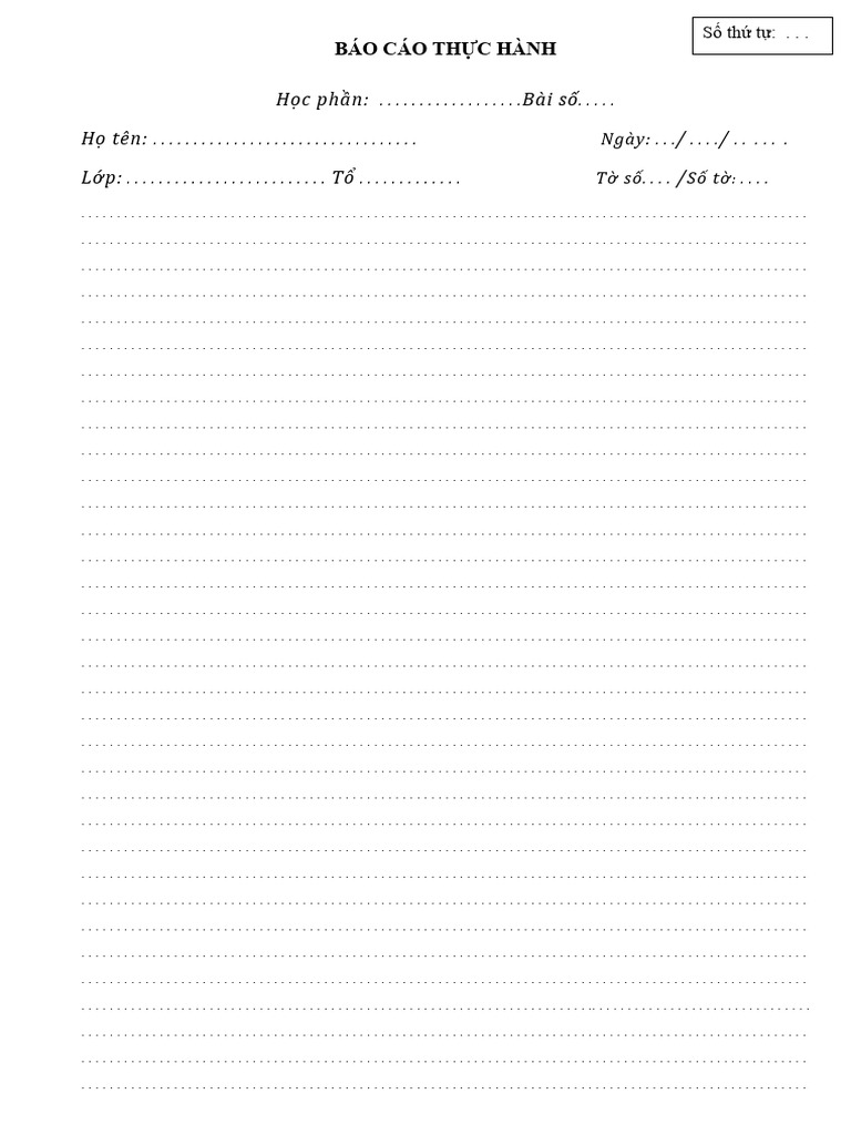 MẪU GIẤY KIỂM TRA | PDF