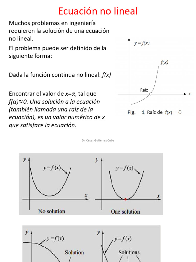 Clase 2 Ecuaciones No Lineales | PDF | Ecuaciones | Análisis numérico