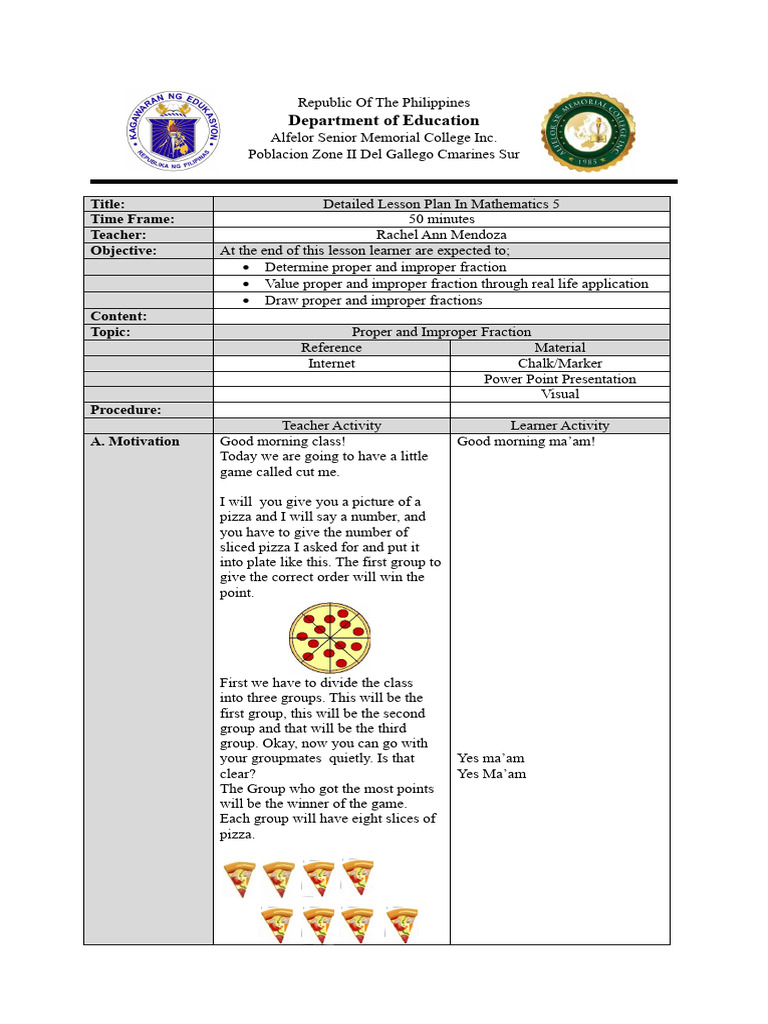 LP-Math-5-Proper-and-Improper-Fraction_015217 | Download Free PDF | Cognition | Learning