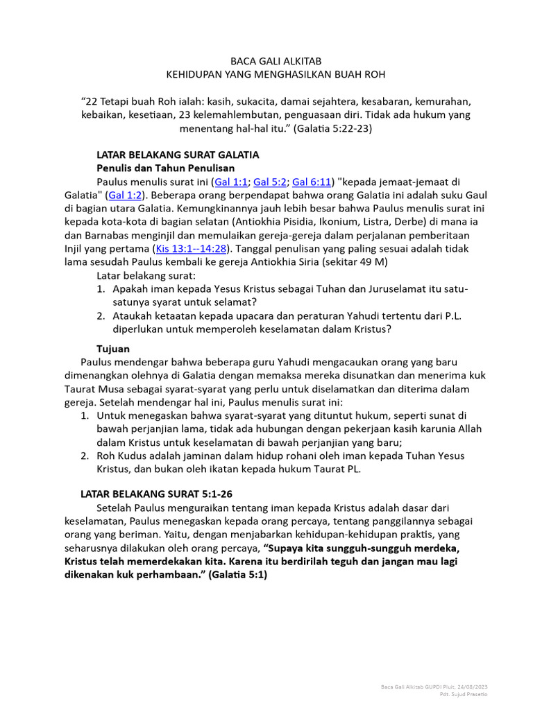 Baca Gali Alkitab | PDF