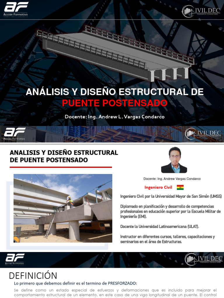 Presentación - Curso Postensado 2022 A | PDF | Hormigón pretensado ...