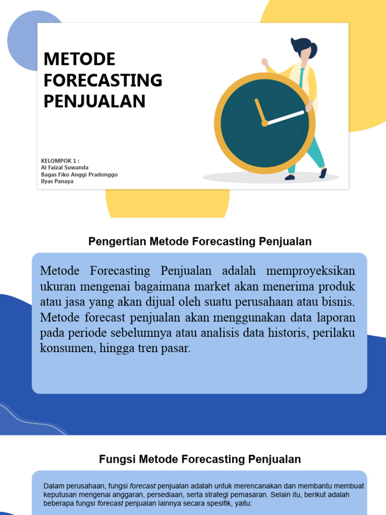 Kelompok 1 Metode Forecasting Penjualan | PDF