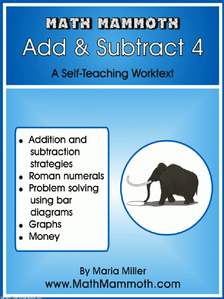 Add Subtract 4 | PDF | Mathematics | Arithmetic
