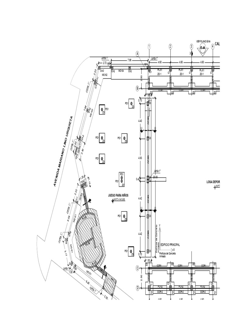 E-01 AL E-10 ESTRUCTURAS LOSA CUA 1-Model | PDF
