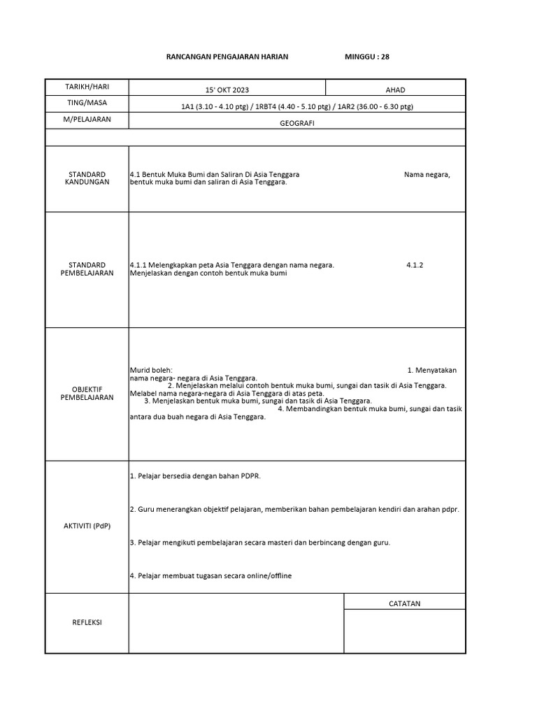 M 4.1 Muka Bumi Asia Tenggara | PDF