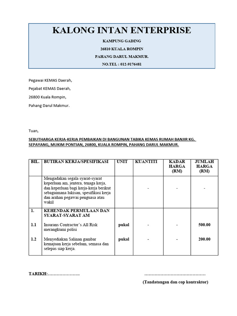 BQ (Kalong Intan) | PDF