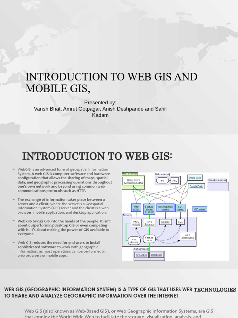Group A6 Presentation On Web Gis | PDF | Geographic Information System ...