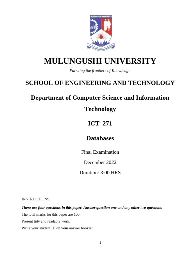 - Exam | PDF | Databases | Database Transaction