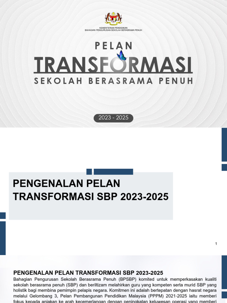 Edaran Pelan Transformasi BPSBP 2023-2025 | PDF