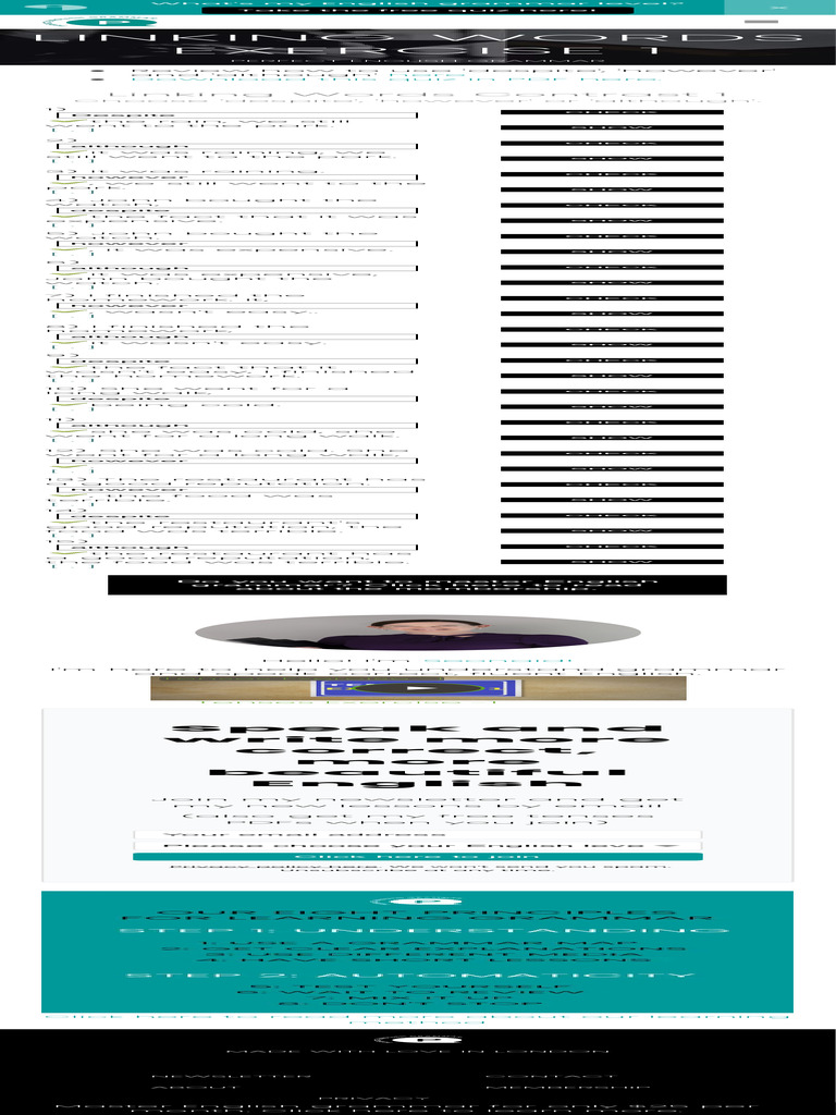 Linking Words Exercise 1 | PDF | Linguistics Linking Words Exercise 1 | PDF | Linguistics