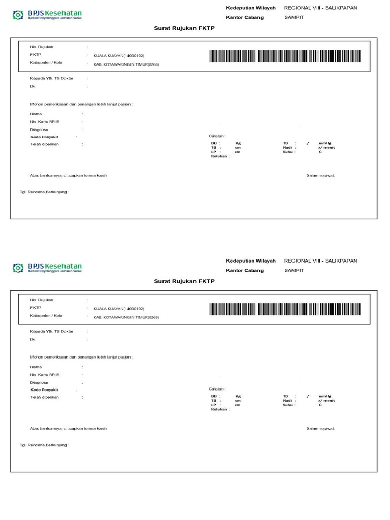 Form Rujukan Online | PDF