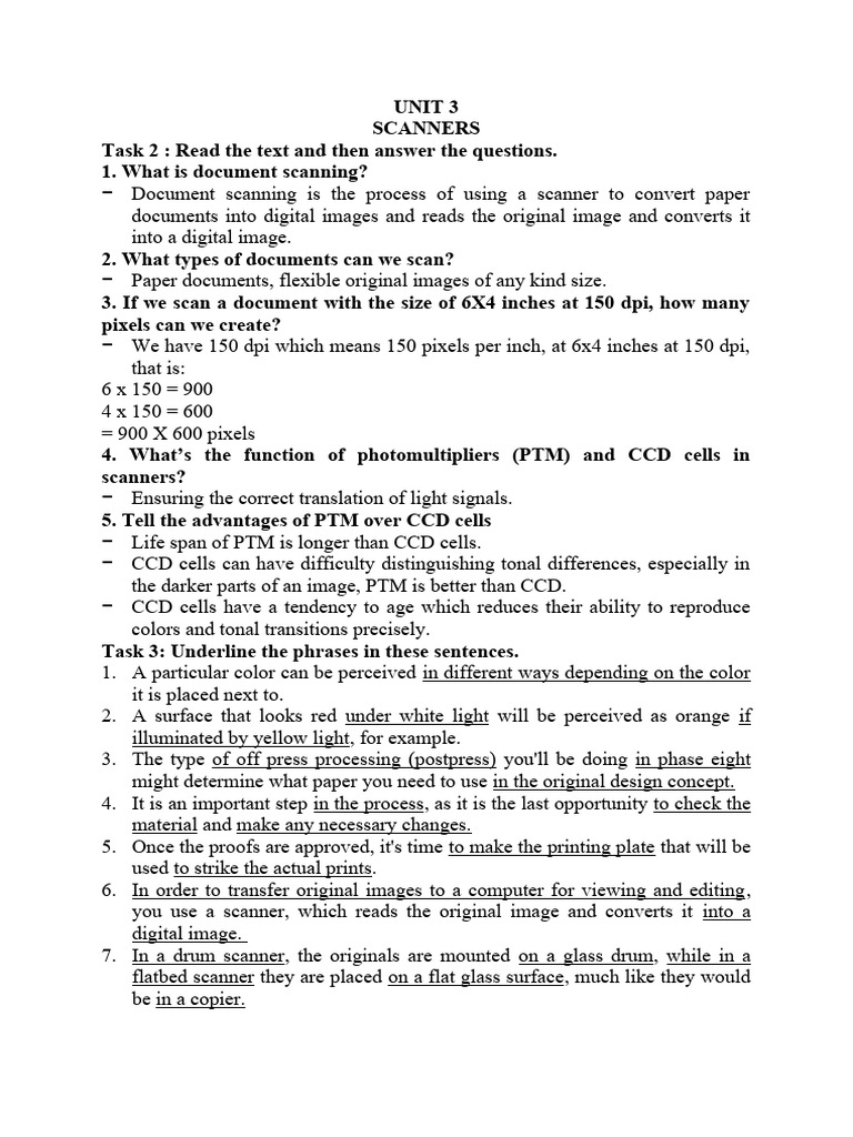 Unit 3 Scanner | PDF | Image Scanner | Information And Communications Technology