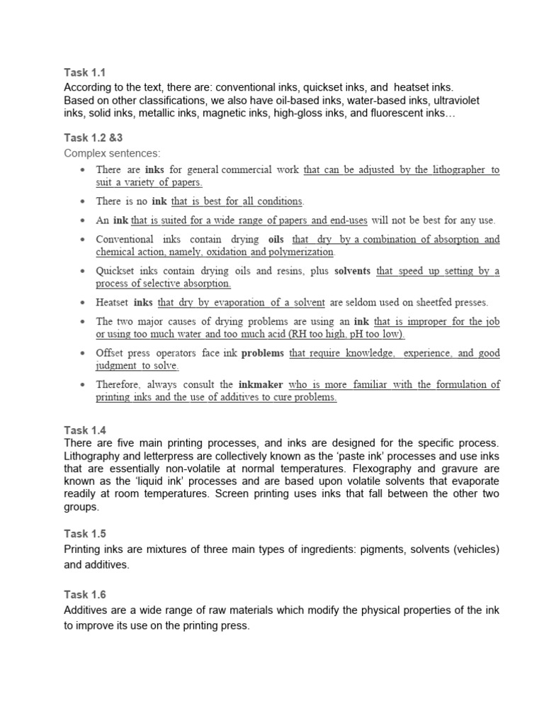 Unit 7 Answer Download Free Pdf Ink Printing