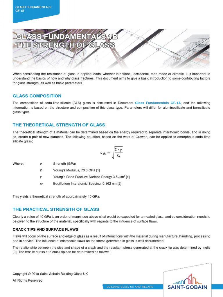 Glass Fundamentals 1B - The Strength of Glass - 19-09-2018 | PDF ...