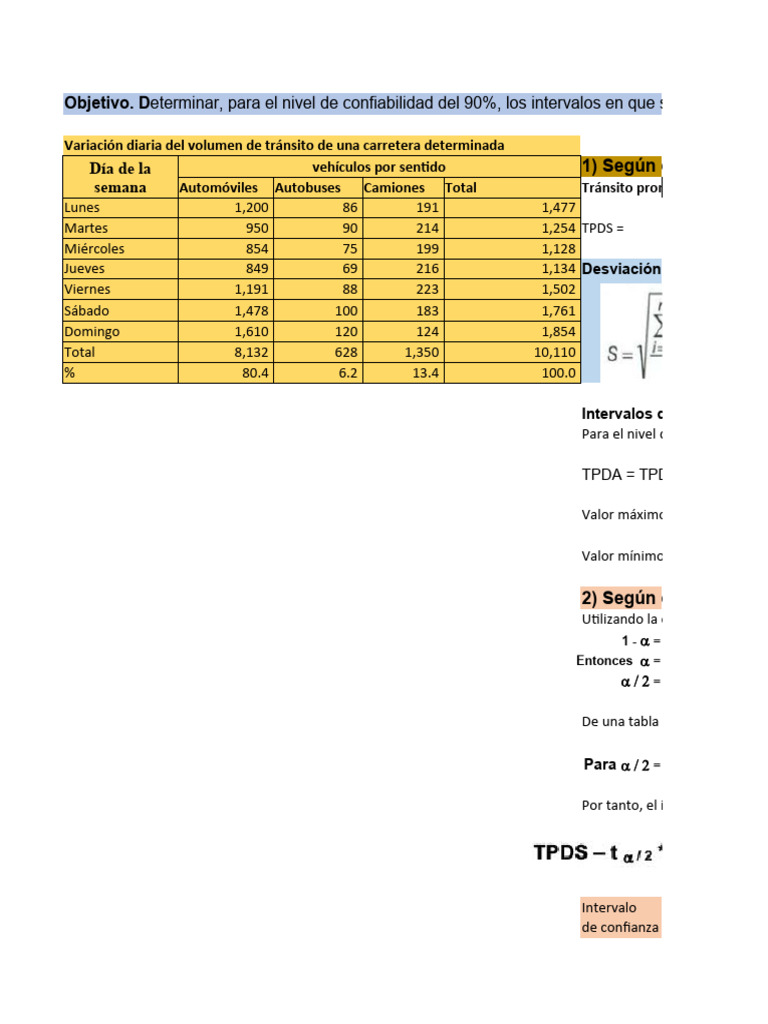 Calculo Del TPDA a Partir Del TPDS | PDF | Análisis estadístico ...