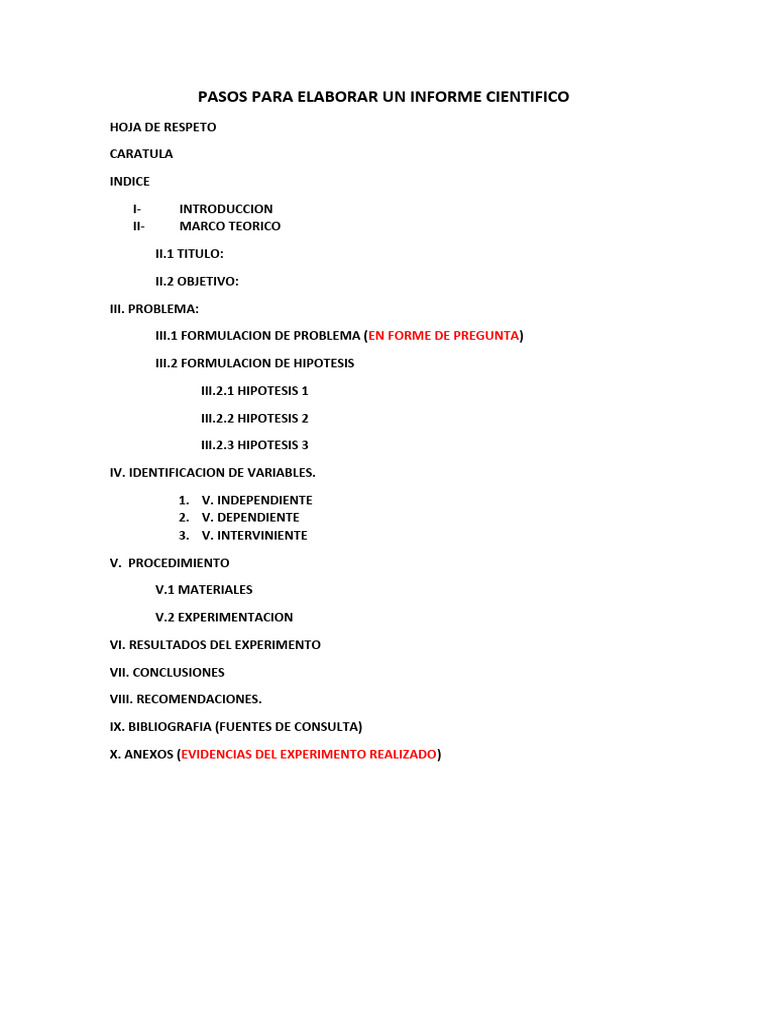 Pasos para Elaborar Un Informe Cientifico | PDF | Arte