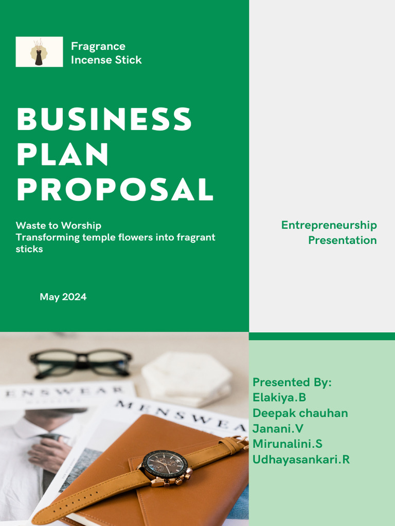 Clothing Business Plan in Green Grey Color Blocks Style | PDF | Brand ...