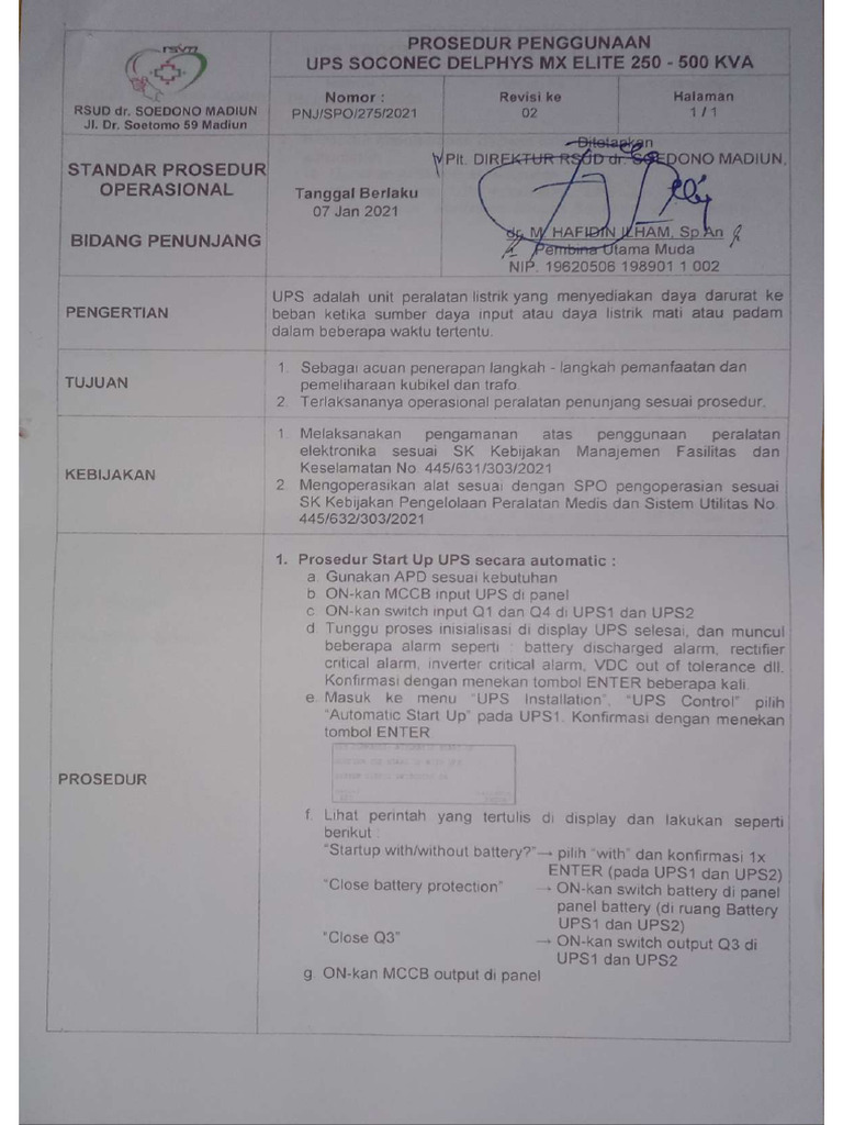 Sop Ups Socomec | PDF