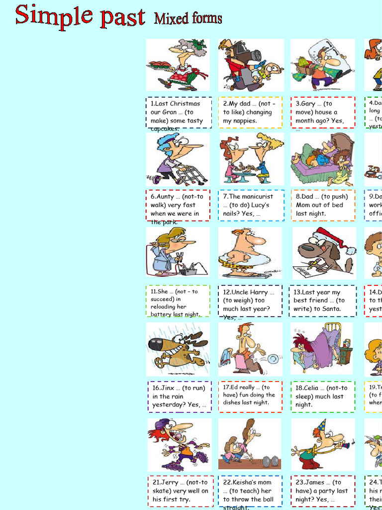 Past Simple Affirmative Negatives Questions Worksheet | PDF