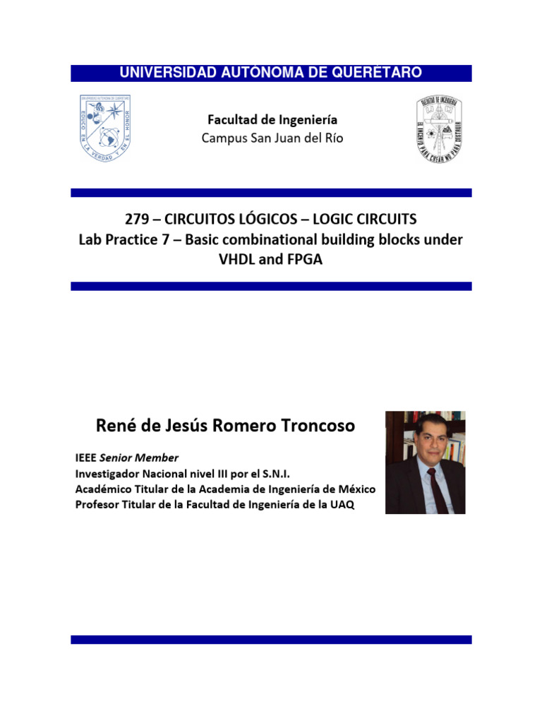 Lab Practice 7 | PDF | Field Programmable Gate Array | Vhdl
