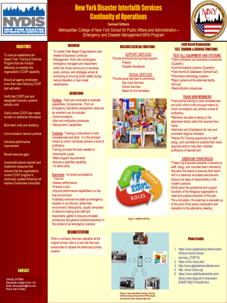 Faith-Based Disaster Management COOP Guide | PDF | Simulation ...