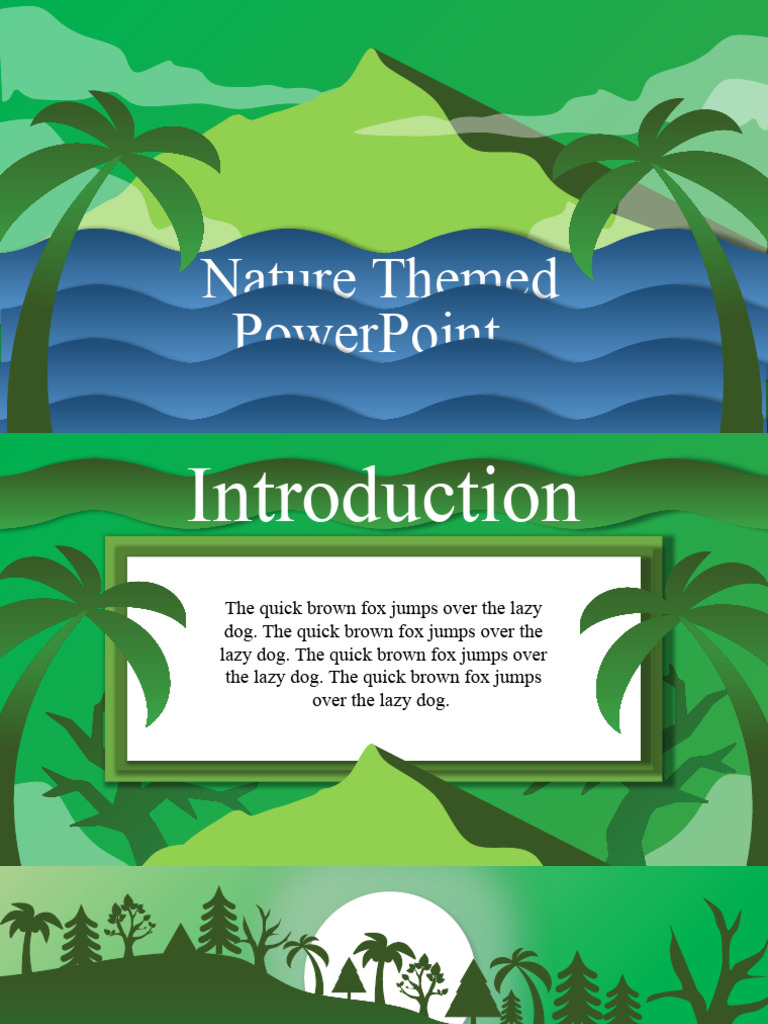 Nature Themed PPT Template by Gemo Edits | PDF