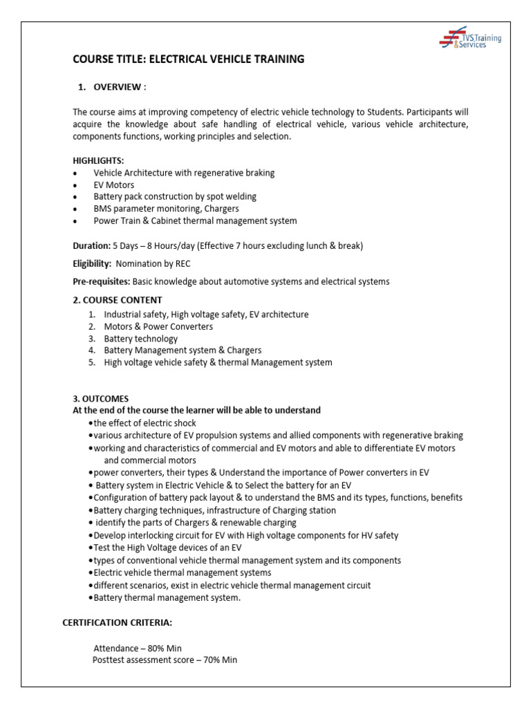 EV content details (1) | PDF | Electric Vehicle | Battery Charger