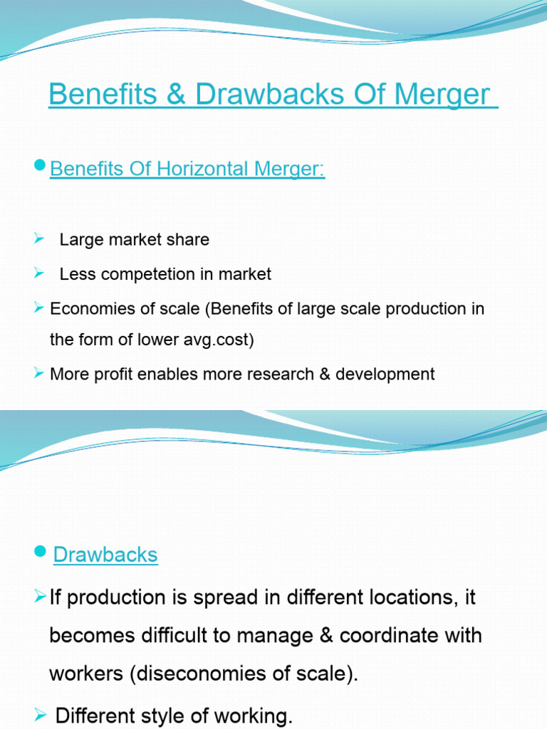 Benefits & Drawbacks of Merger | PDF