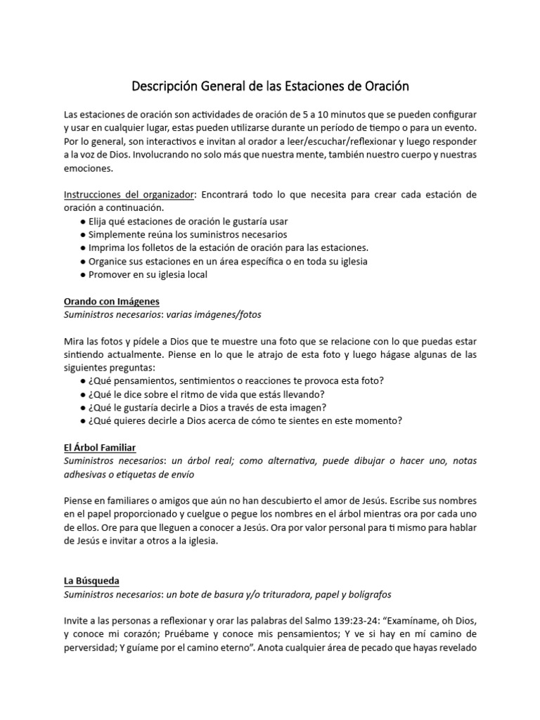 Estaciones de Oración Interactivas | PDF | Oración | Perdón