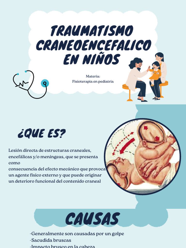 Traumatismo Craneal en Niños: Guía de TCE | PDF | Terapia física ...