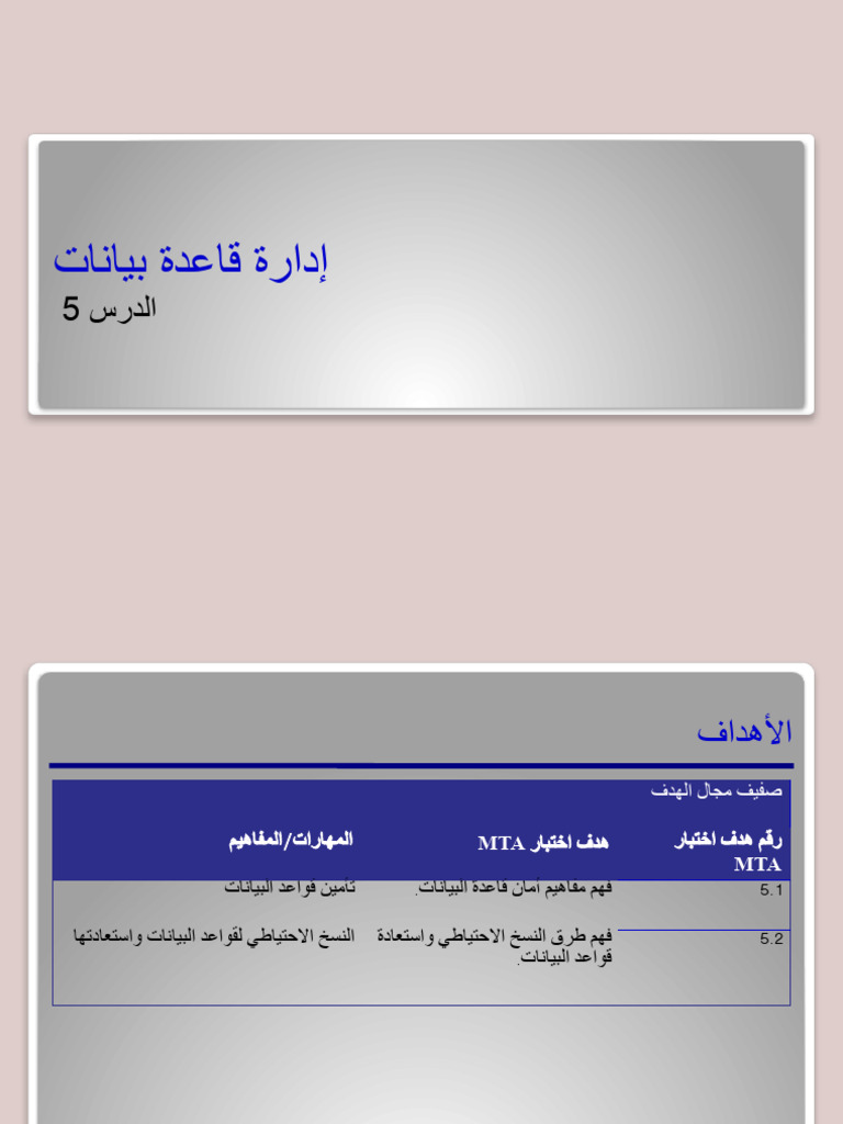 98 364 Slides Lesson05 | PDF