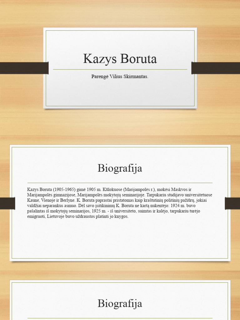 Kazys Boruta | PDF