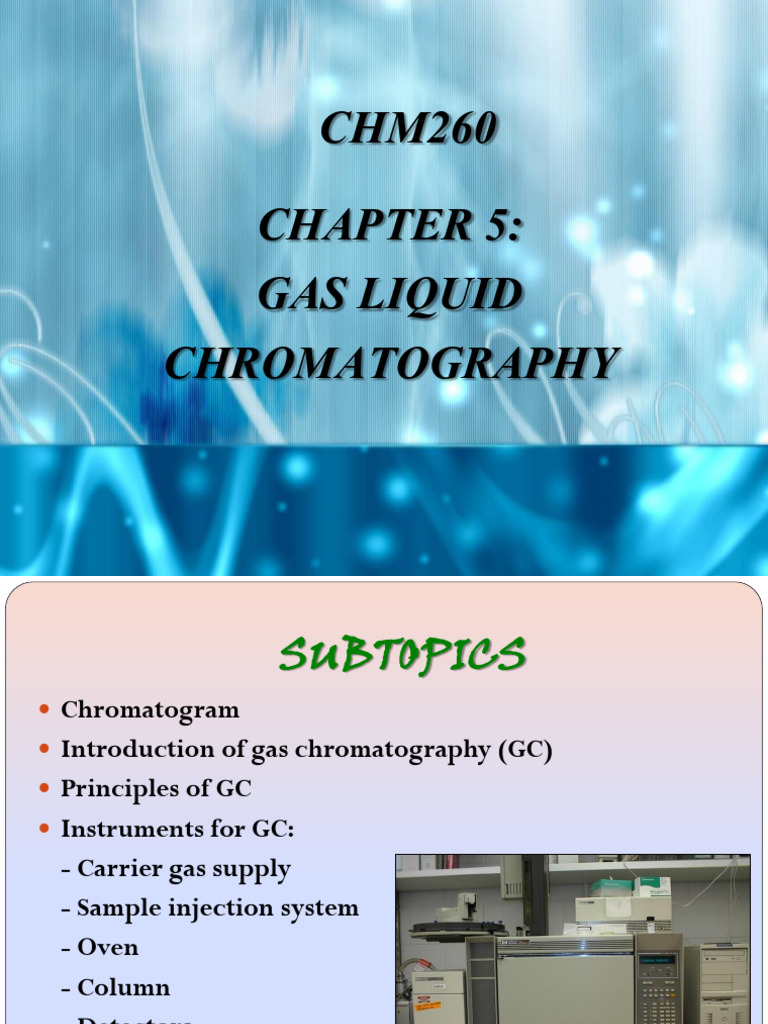 Gas Liquid Chromatography Overview | PDF | Gas Chromatography ...