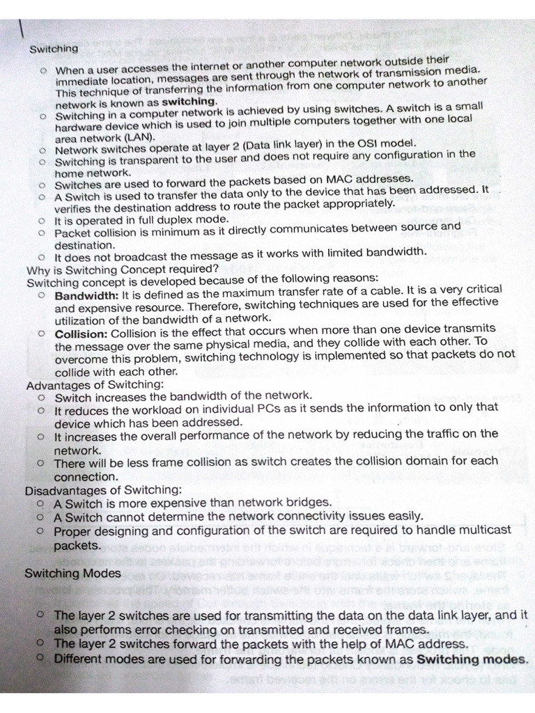 7.switch.. Computer Network | PDF