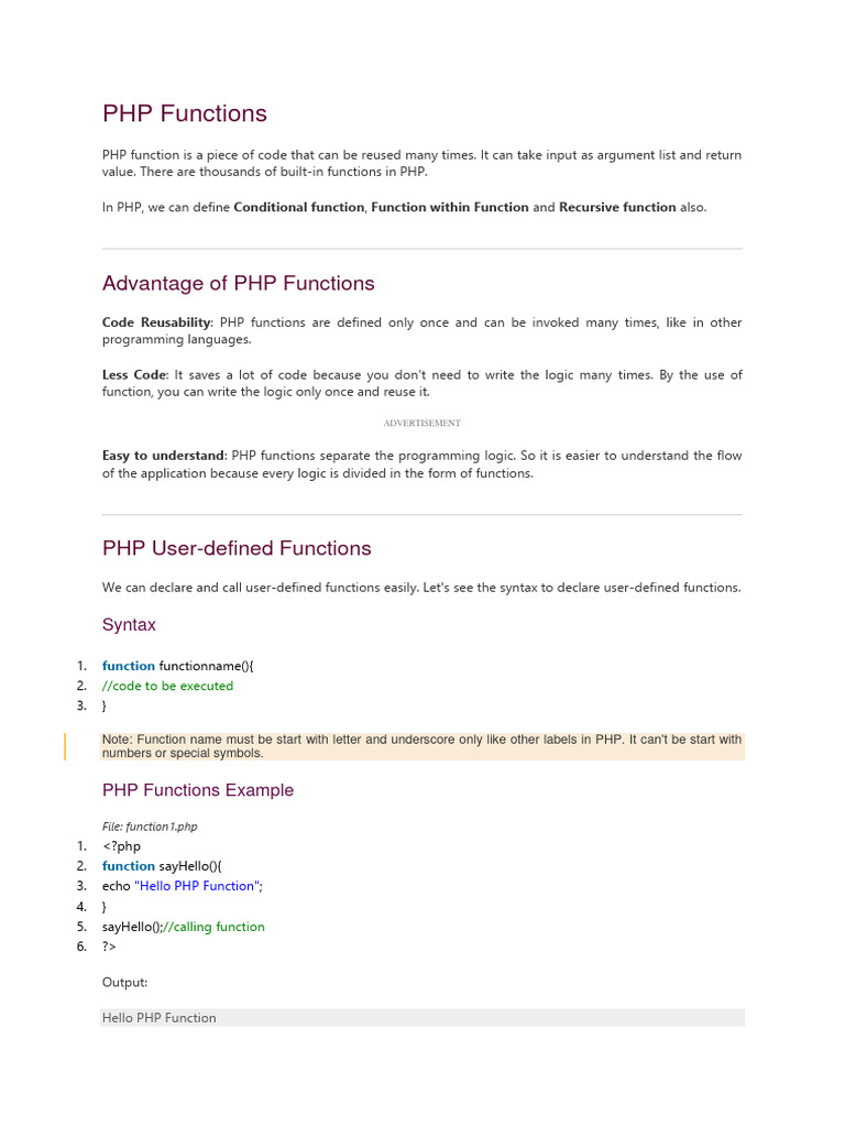 Php Iii Module Pdf Parameter Computer Programming Php 4493