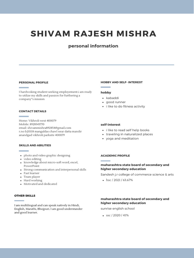 Shivam Resume | PDF