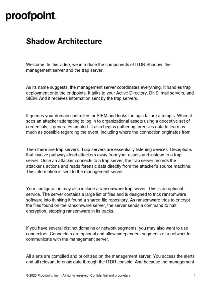 Shadow Architecture Transcript | PDF | Computers