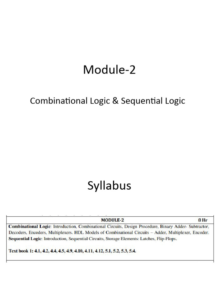 DD&CO Module 2 | PDF | Electronic Circuits | Logic Gate