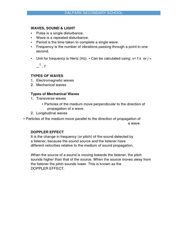 DOPPLER EFFECT DSS | PDF | Doppler Effect | Waves