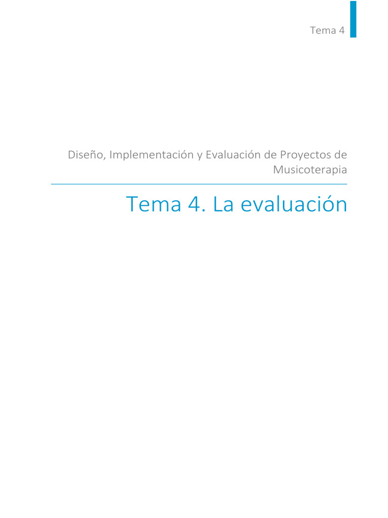 tema4 | PDF | Evaluación | Diseño