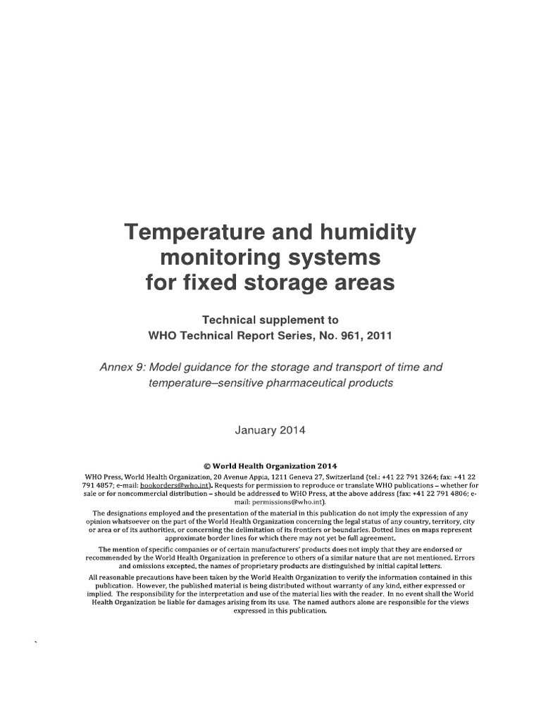 Who TRS 961, 2011 | PDF