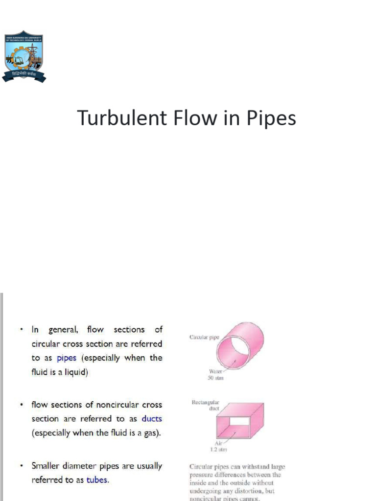 Turbulent Flow in Pipes | PDF