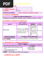 Sesion D1 PS Responsabilidades en Familia | PDF | Evaluación | Salón de clases